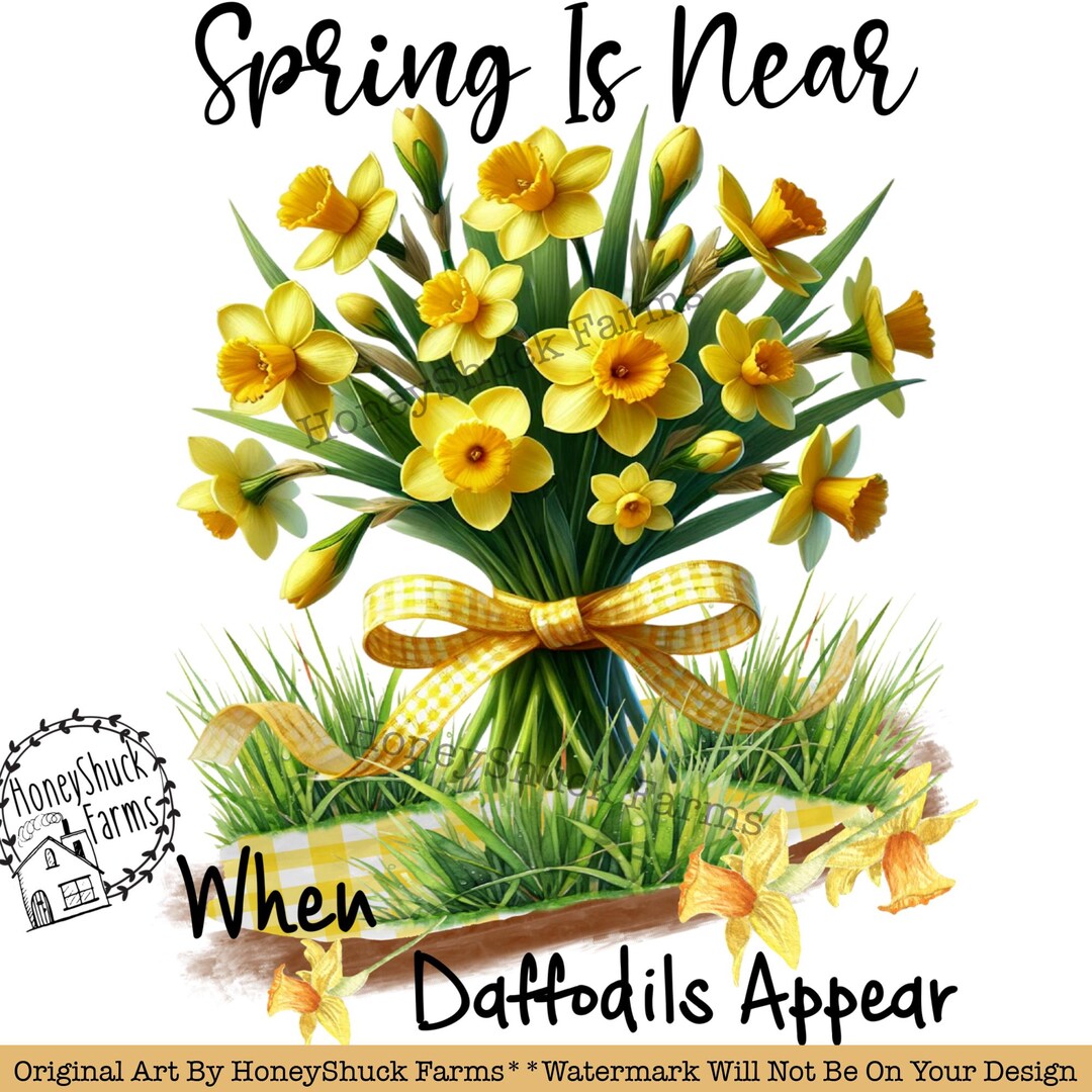 Daffodils PNG Clipart, Spring Flowers, Floral Decor (digital Download ...