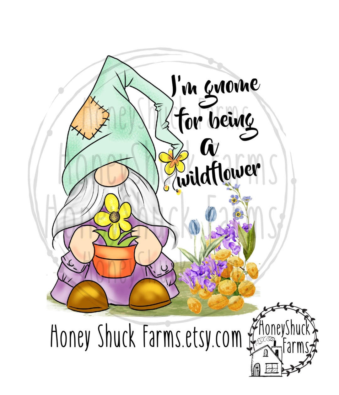 Gnome Sublimation Designs Download, Spring Gnome PNG, Gnome, Printable ...