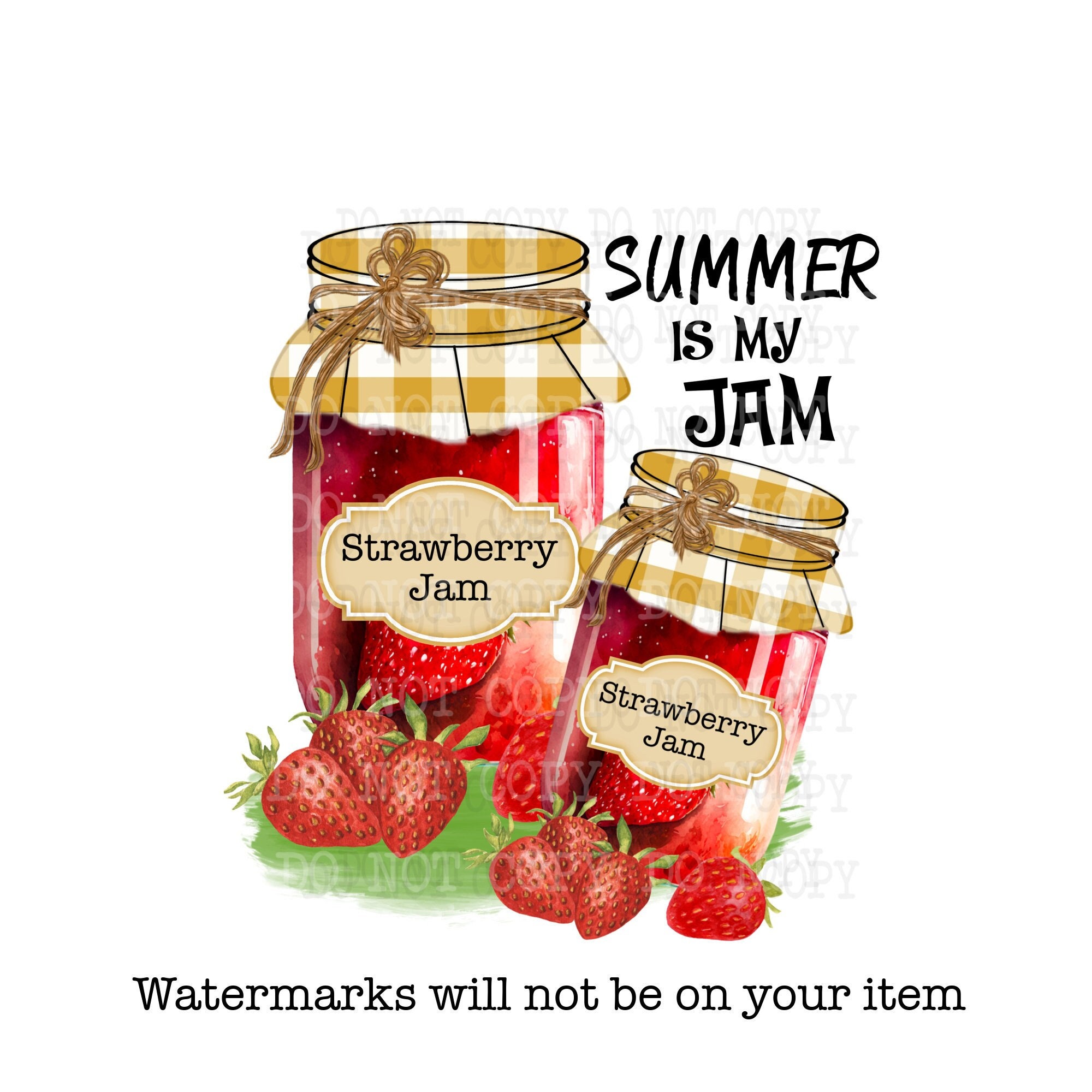 Strawberry Jam Jar Drawing
