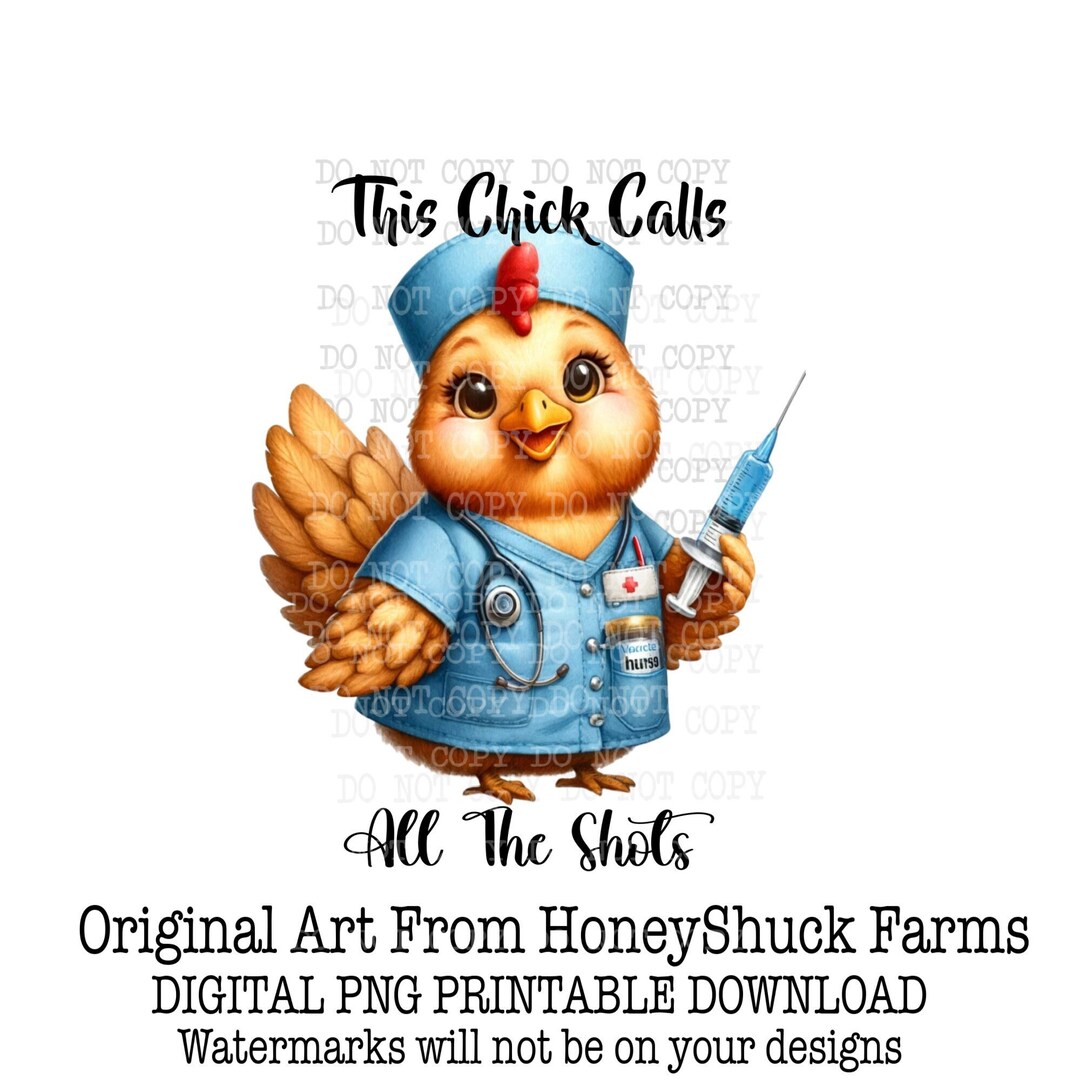 Nurse Chicken PNG: Funny Doctor Clipart (Digital Download) - Etsy France