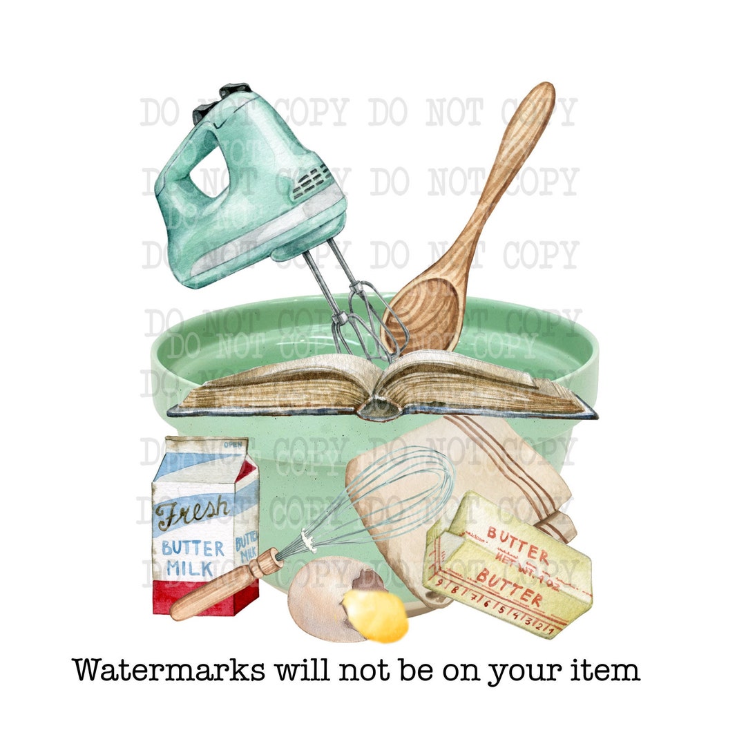 Baking Png, Digital Download, Kitchen Sign, Sublimation Designs, Recipe ...