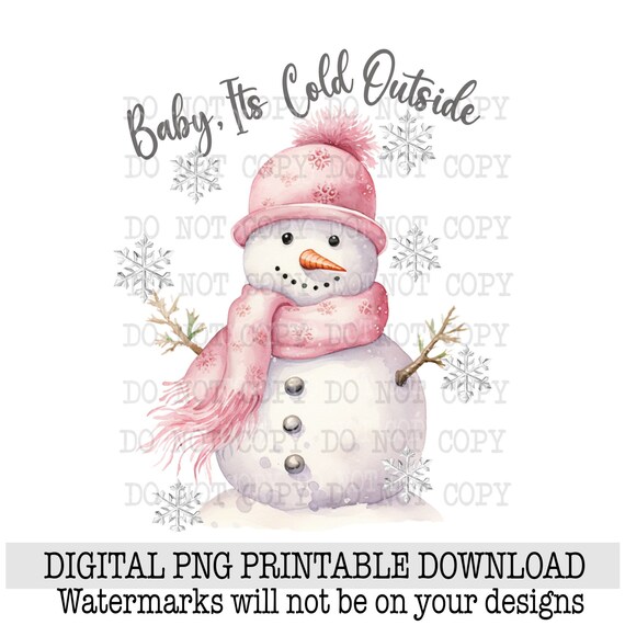 Cold Snowman Clipart