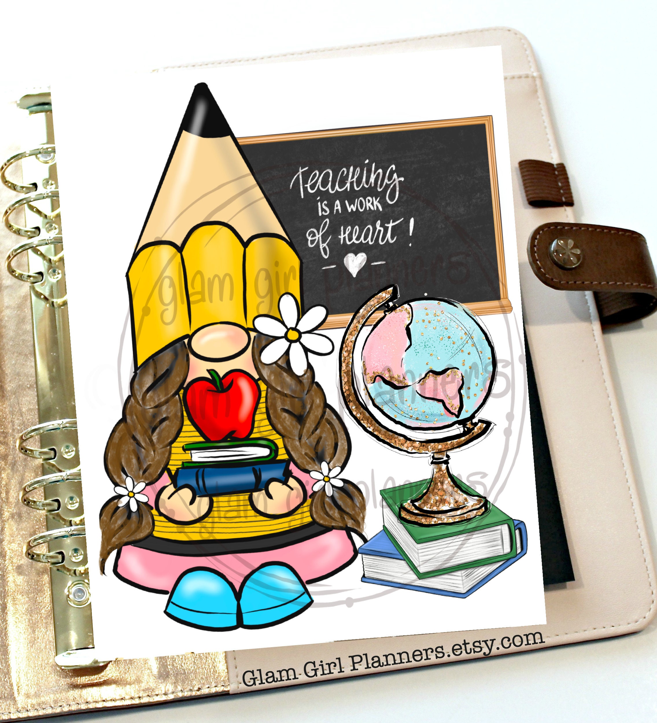 Gnomes Teacher Gnome Digital Download Gnome Clipart Cute - Etsy