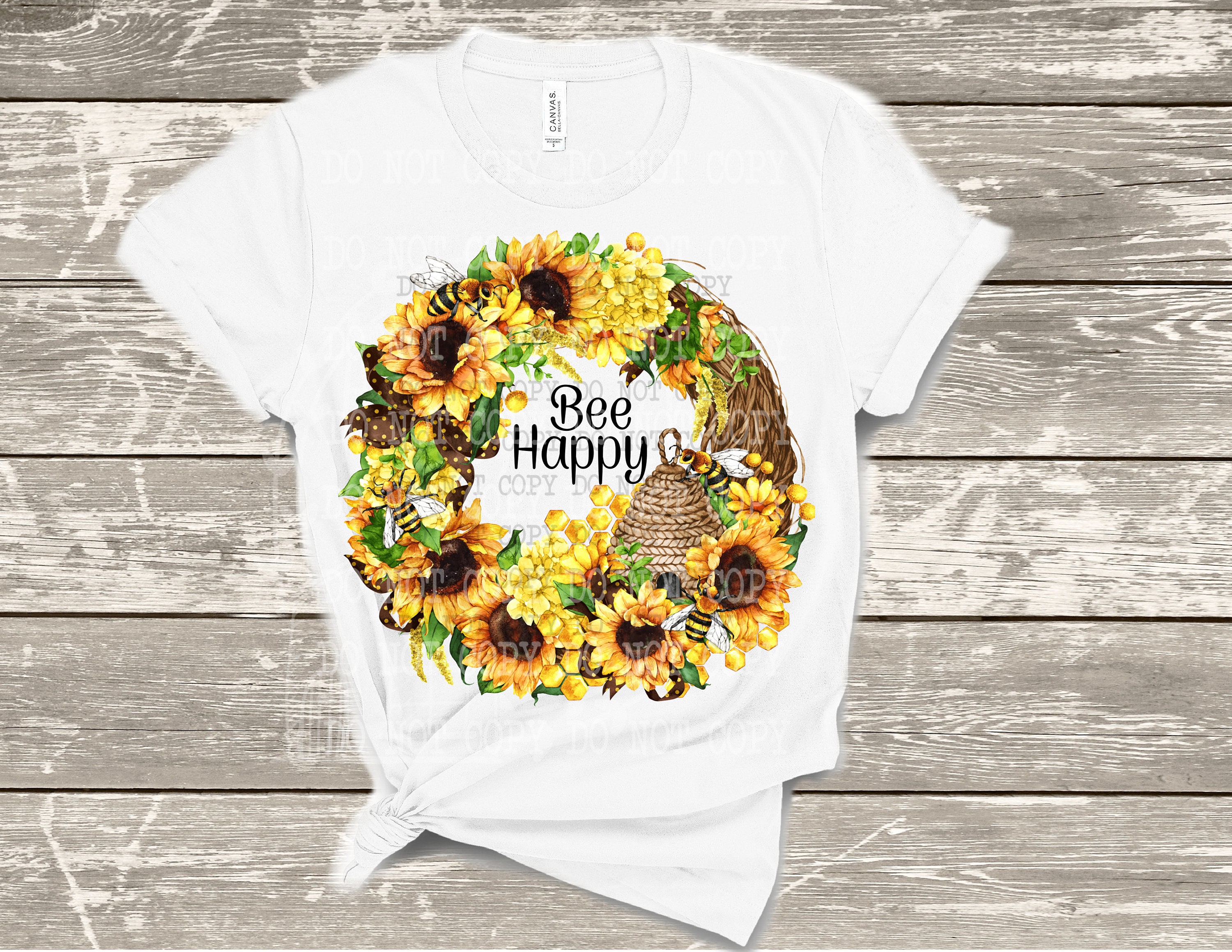 Bee Happy Png, Bee Clipart, Bee Happy Wreath Digital Download, Bee ...