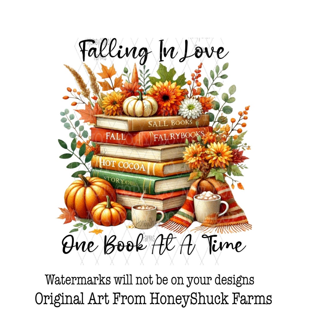 Books Png, Bookish Png, Falling for Fall, Book Club, Fall Clipart ...