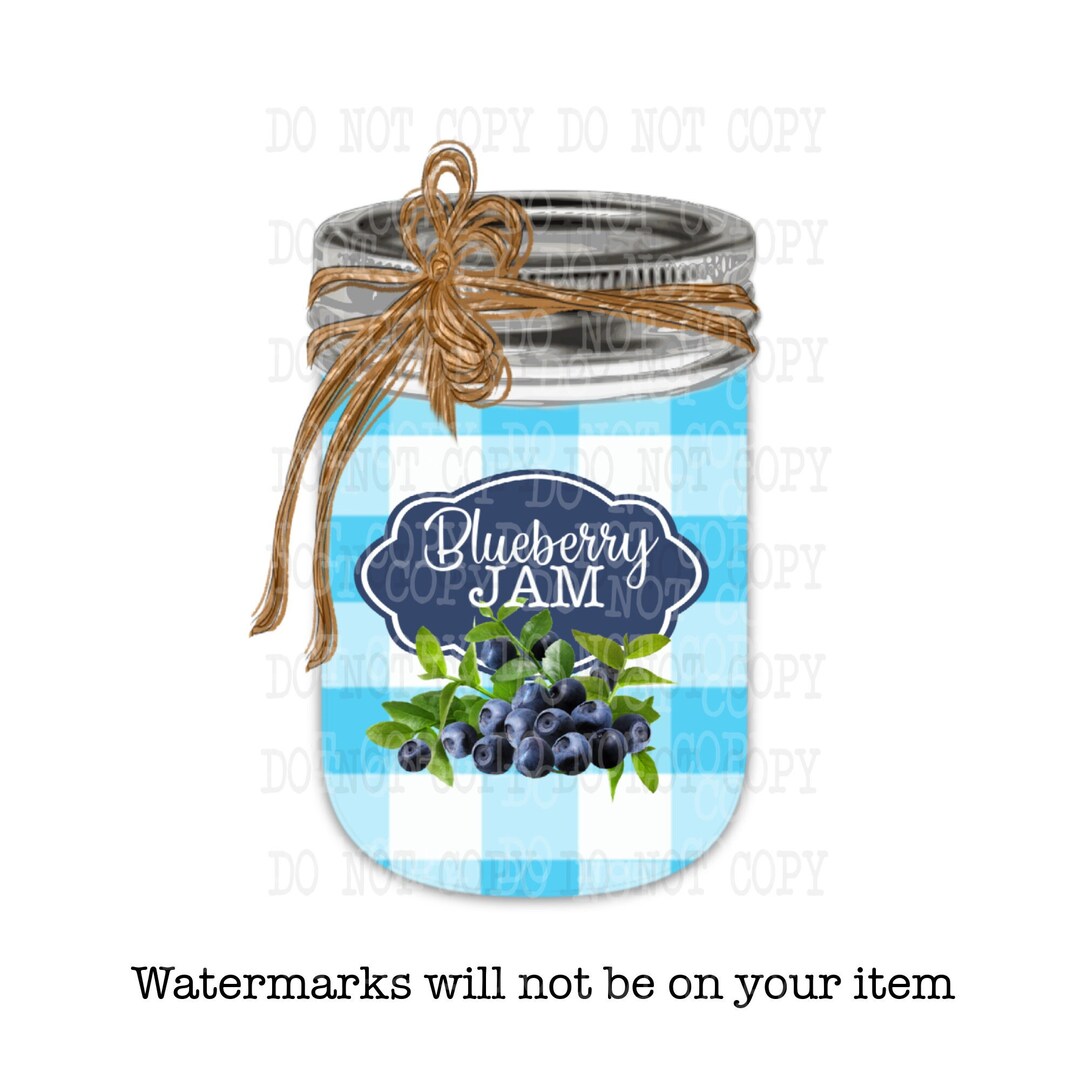 Blueberry Jam Png, Digital Download, Sublimation, Fruit Jam, Preserves ...