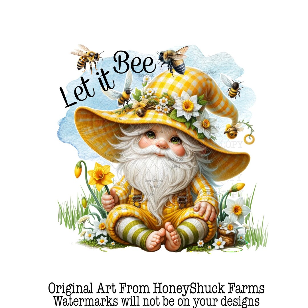 Gnome Png, Bee Gnome Png, Gnome Clipart, Spring Gnome Png Graphics ...