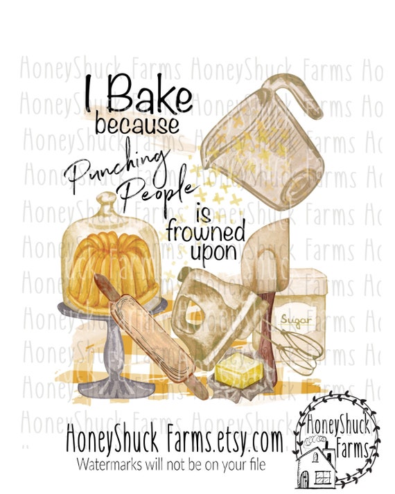 Funny Baking PNG Bakers Digital Download Baking Clipart - Etsy