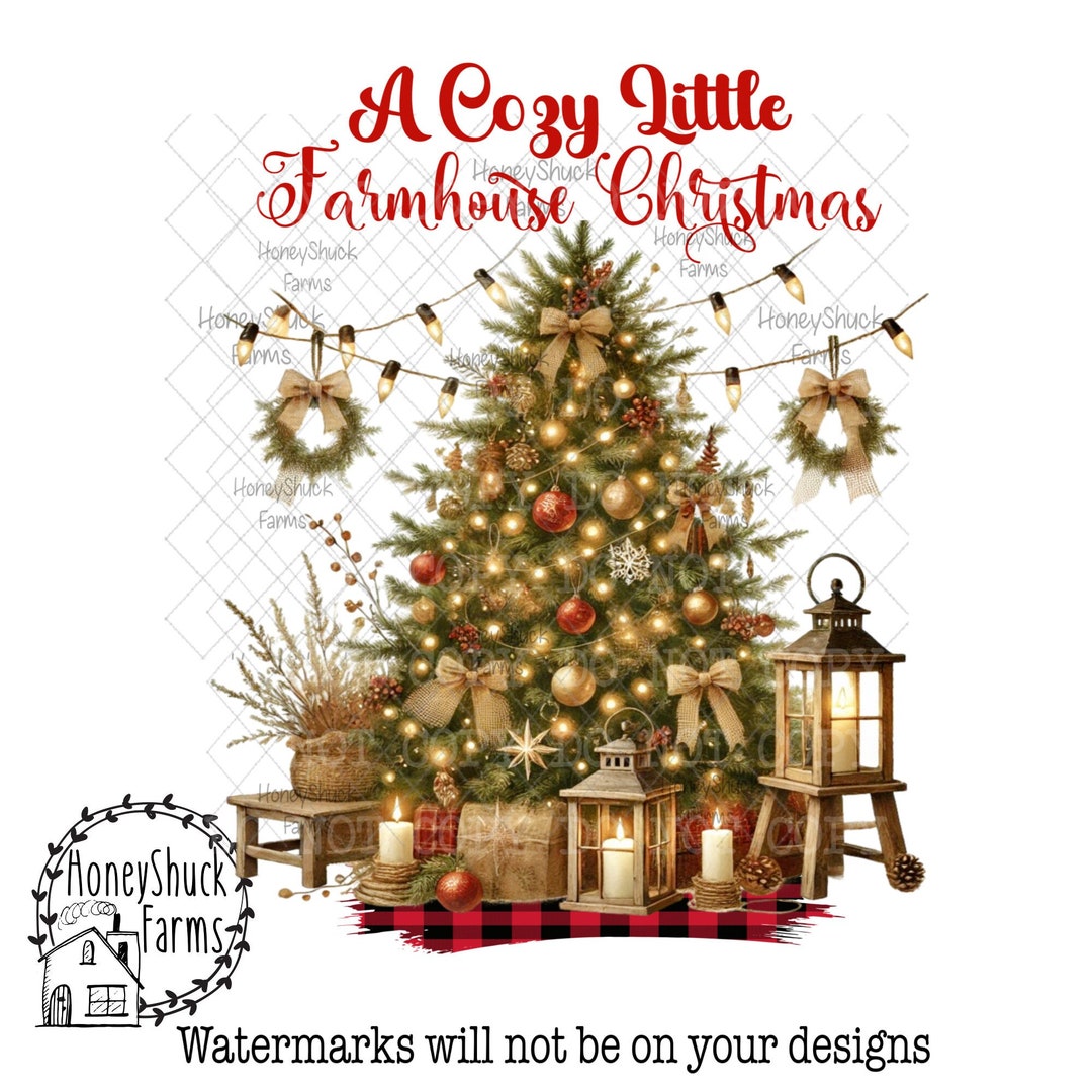 Christmas Png, Country Christmas, Farmhouse Decor, Christmas Clipart ...