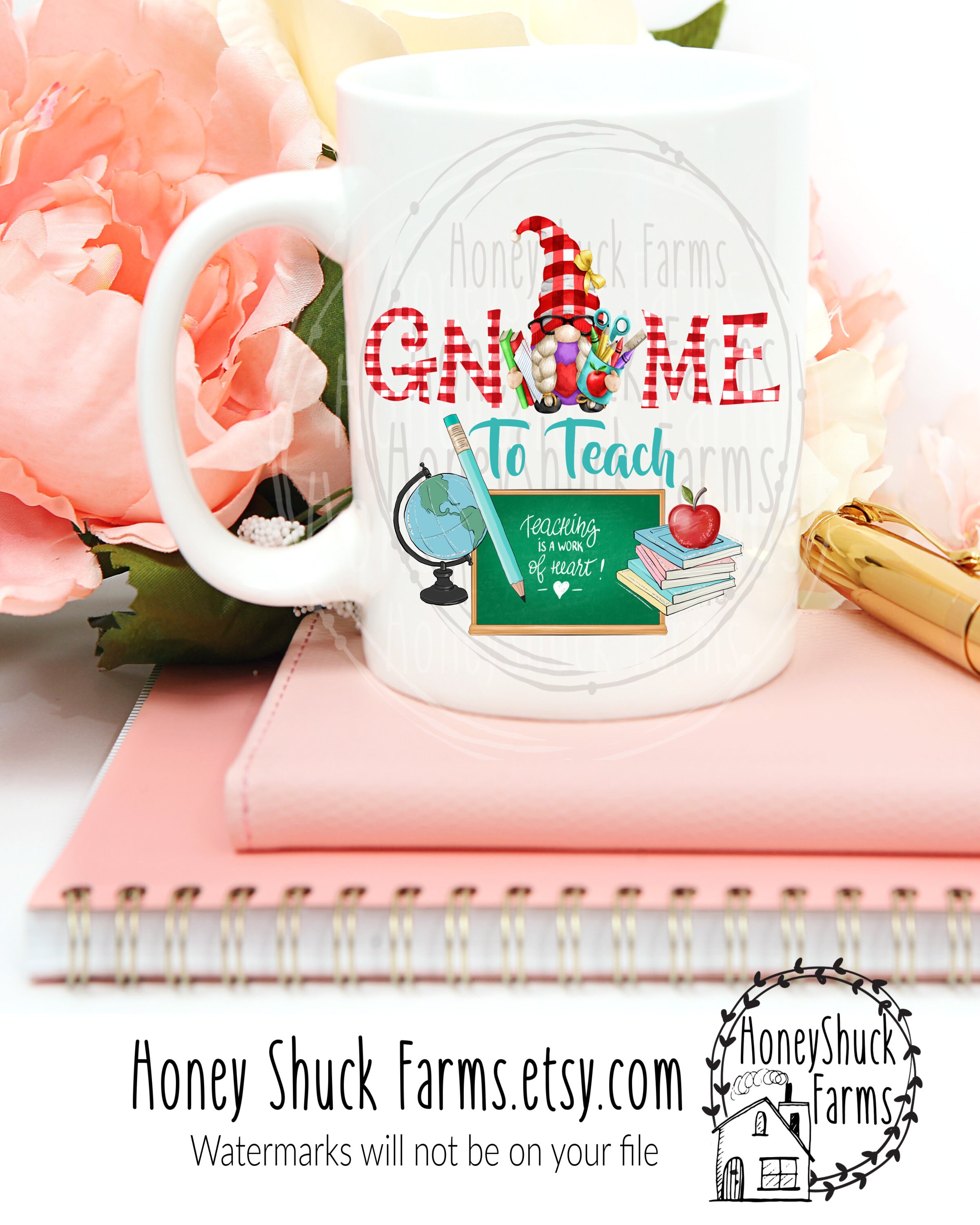 Teacher Digital Download Teacher Gnome Teacher Printable - Etsy