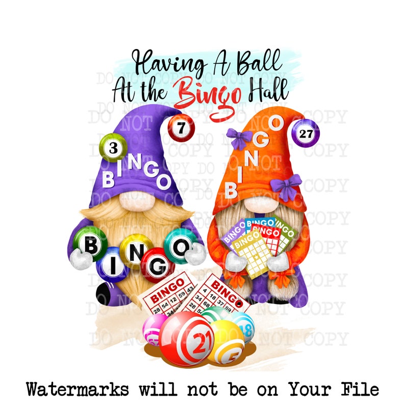Bingo Clipart, Clipart Kits, Clipart Bundle, Bingo Gnomes Clipart ...