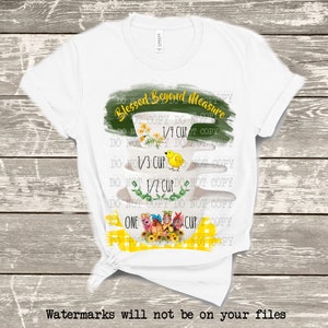 Blessed Beyond Measure Png, Cooking Png, Digital Download, Measuring ...