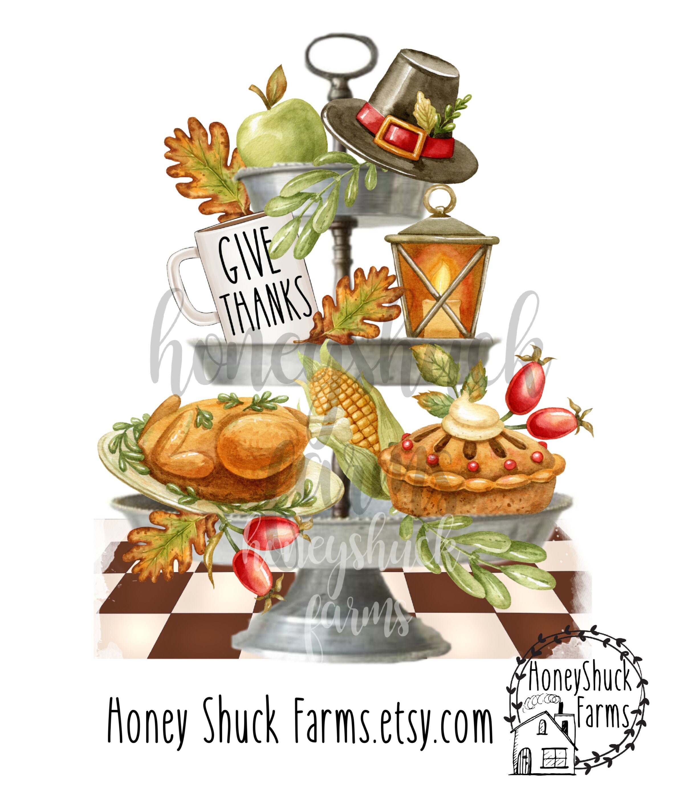 Thanksgiving Sublimation Design Download Thanksgiving Tiered - Etsy