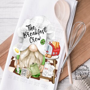Breakfast Gnome, Gnome Png, Digital Download, Gnome Cook, Sublimation ...