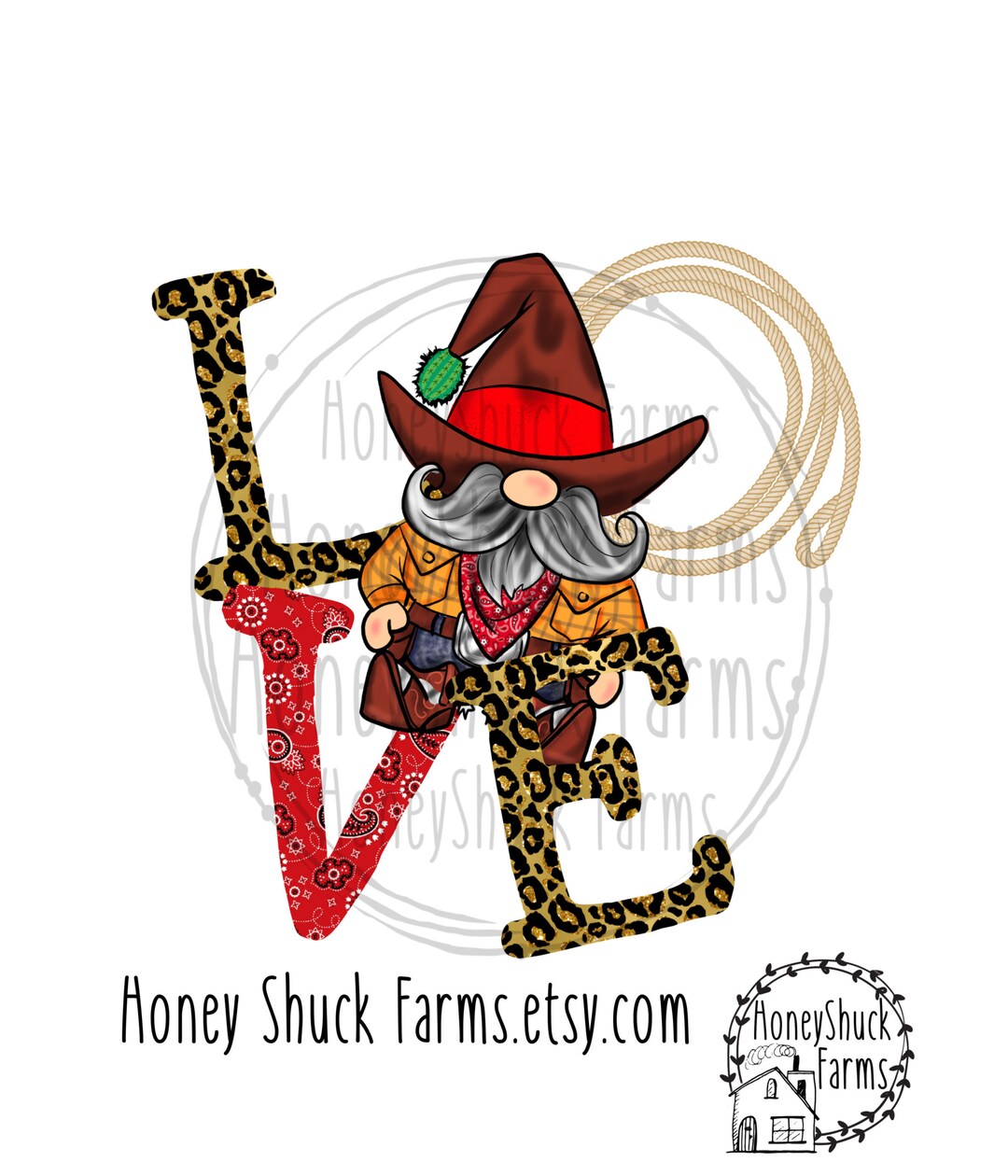 Cowboy Gnome Digital Download, Rodeo Gnome, Printable Png, Country ...