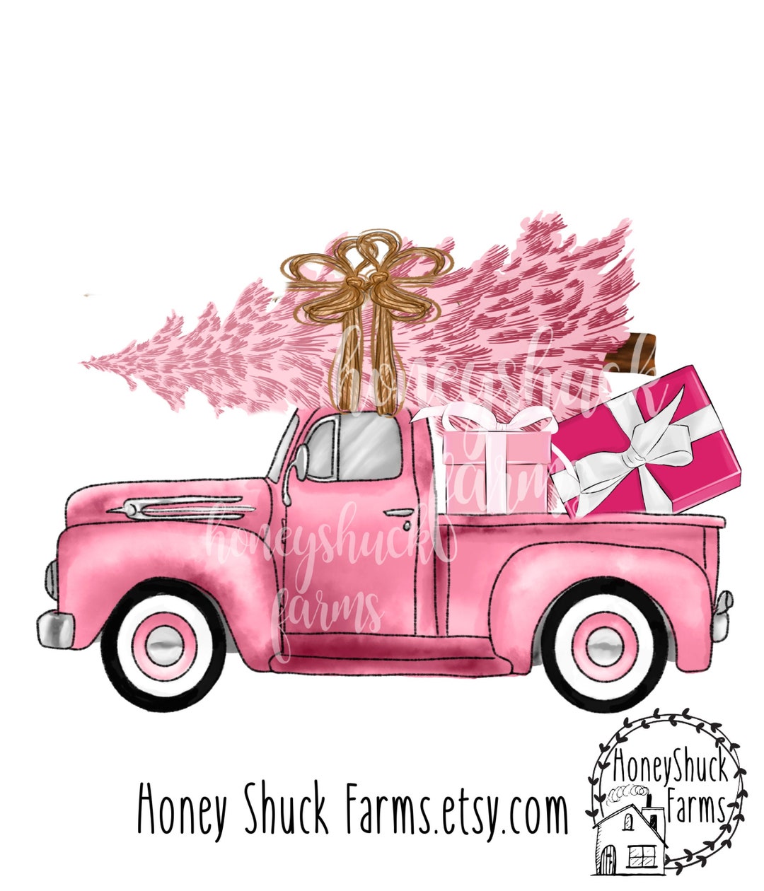 Pink Christmas Digital Download, Christmas Clipart, Printable Christmas ...