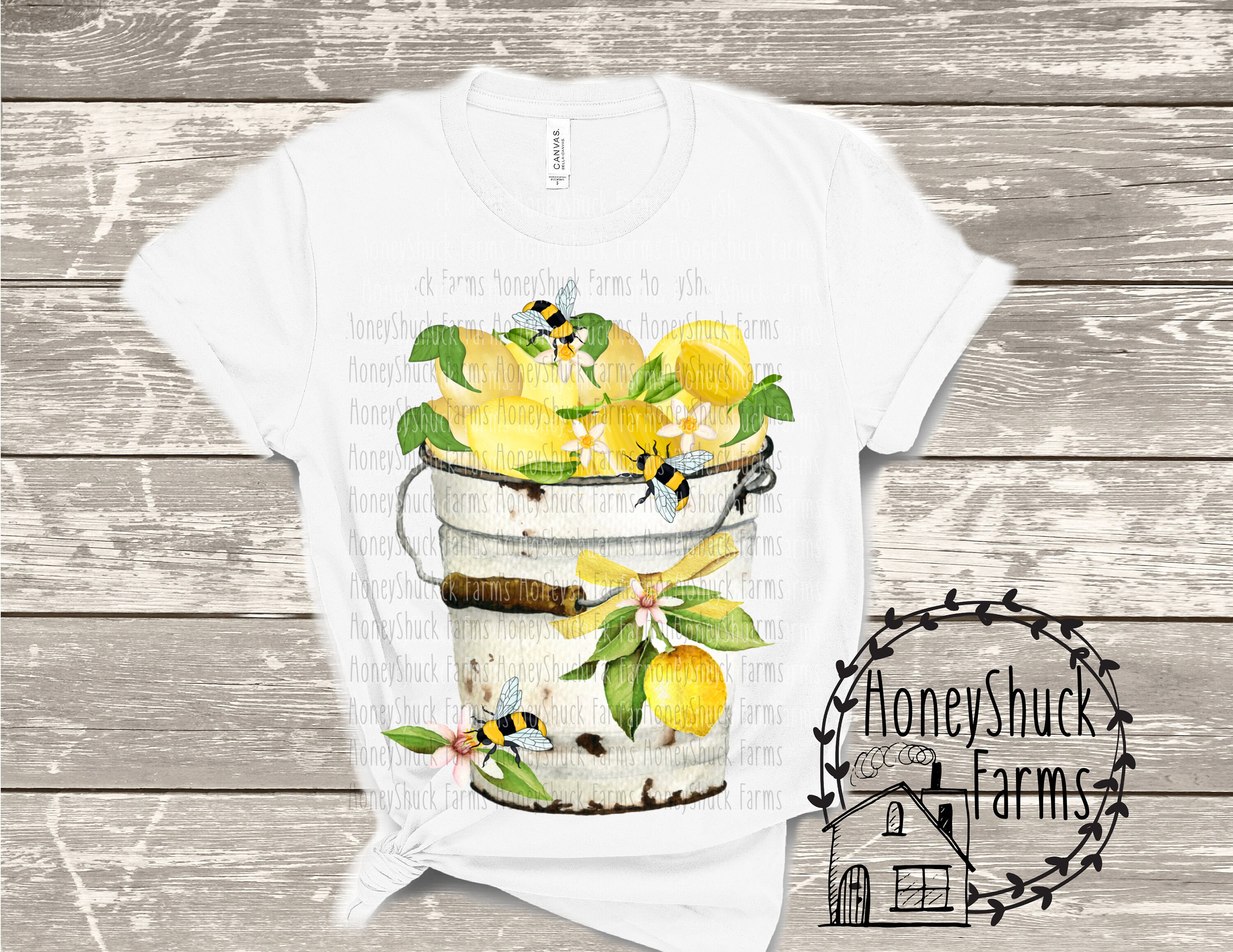 Lemons and Bees Digital Download Lemon Print Digital Design - Etsy Canada