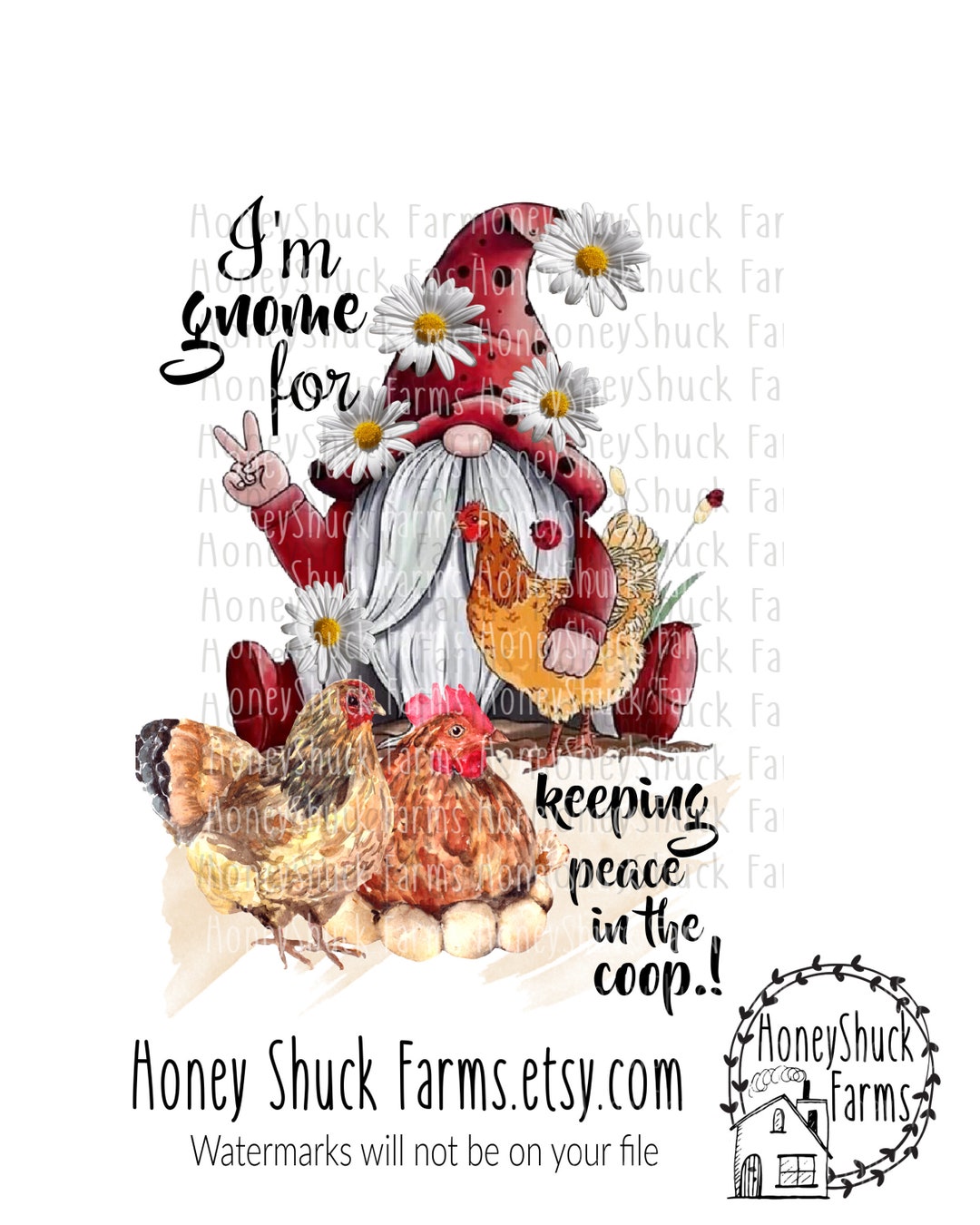 Chicken Gnome, Gnome Png, Digital Download, Sublimation Designs ...