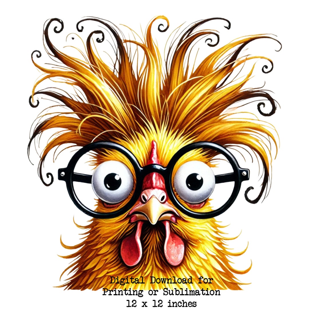 Funny Chicken Png, Cute Funny Chicken Png, Crazy Chicken PNG, Row of ...