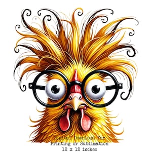 Funny Chicken Png, Cute Funny Chicken Png, Crazy Chicken PNG, Row of ...