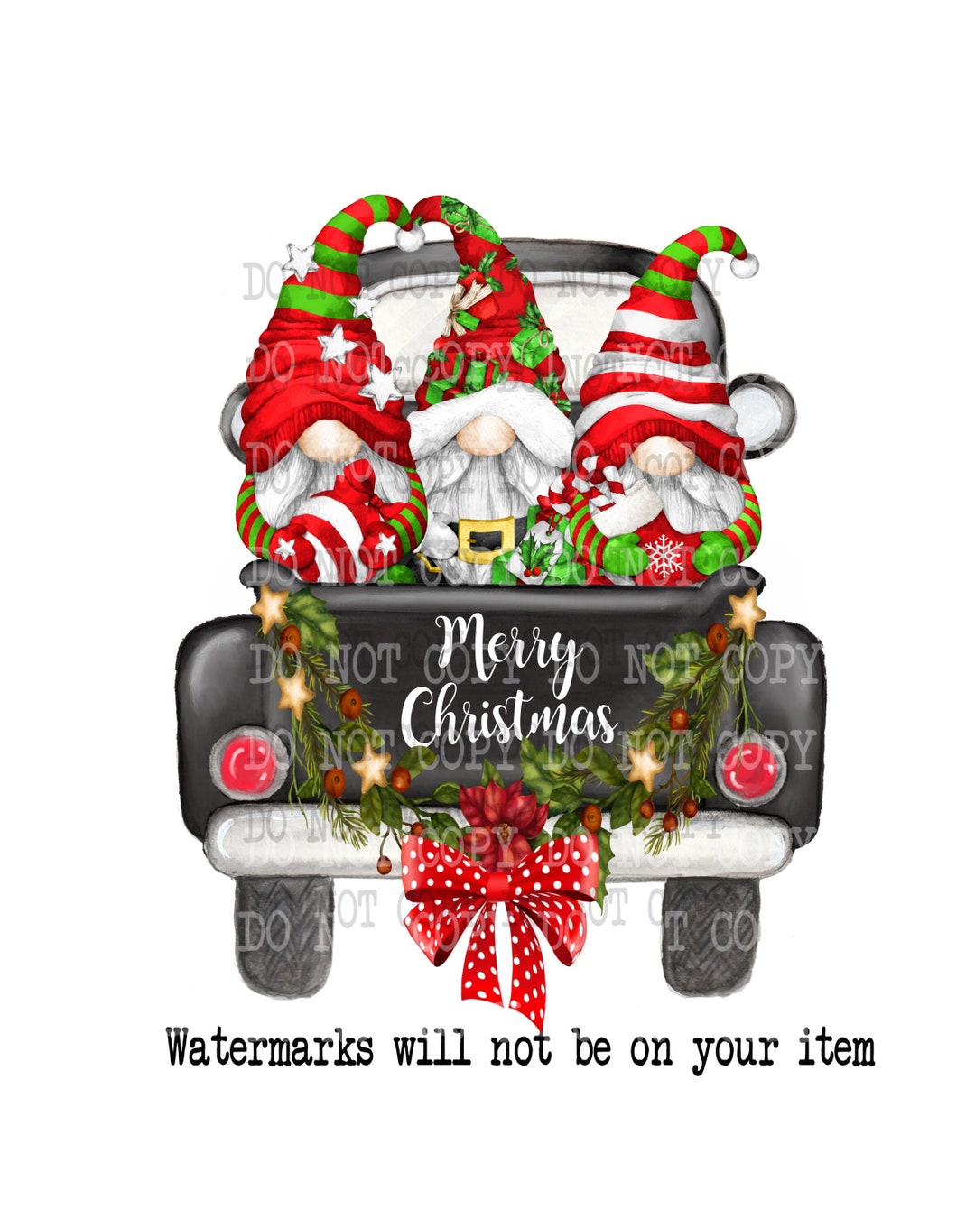 Gnome Png, Christmas Gnomes, Gnomes Truck Png, Gnomes Digital Design ...