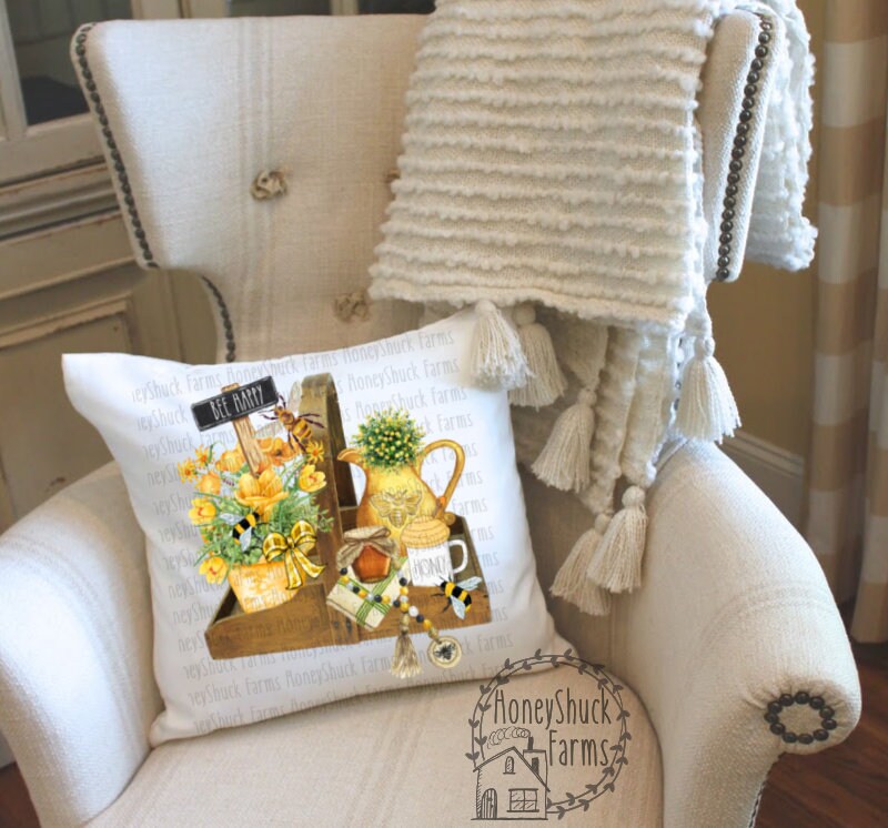 Spring Digital Download Printable Png Bee Happy Png Digital - Etsy