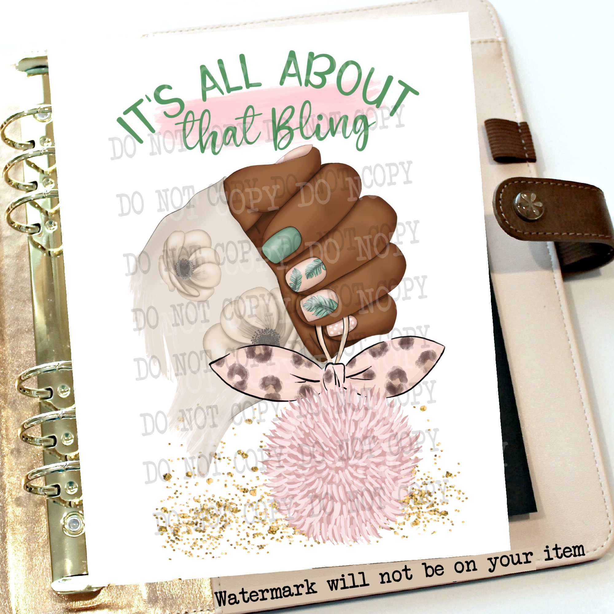 It's All About That Bling Digital Download Planner Girl - Etsy