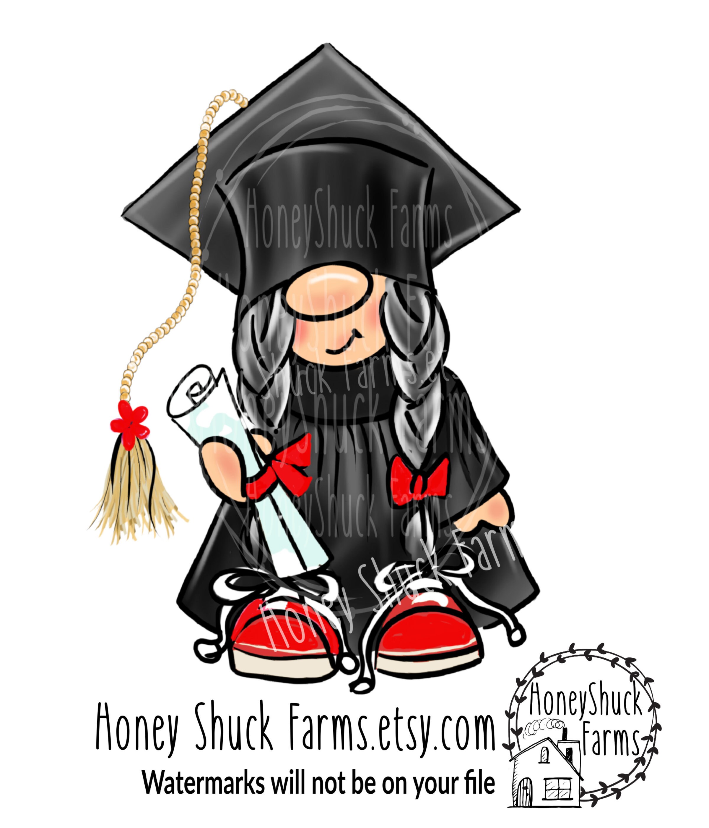 Graduation Girl Graduation Gnome | Etsy