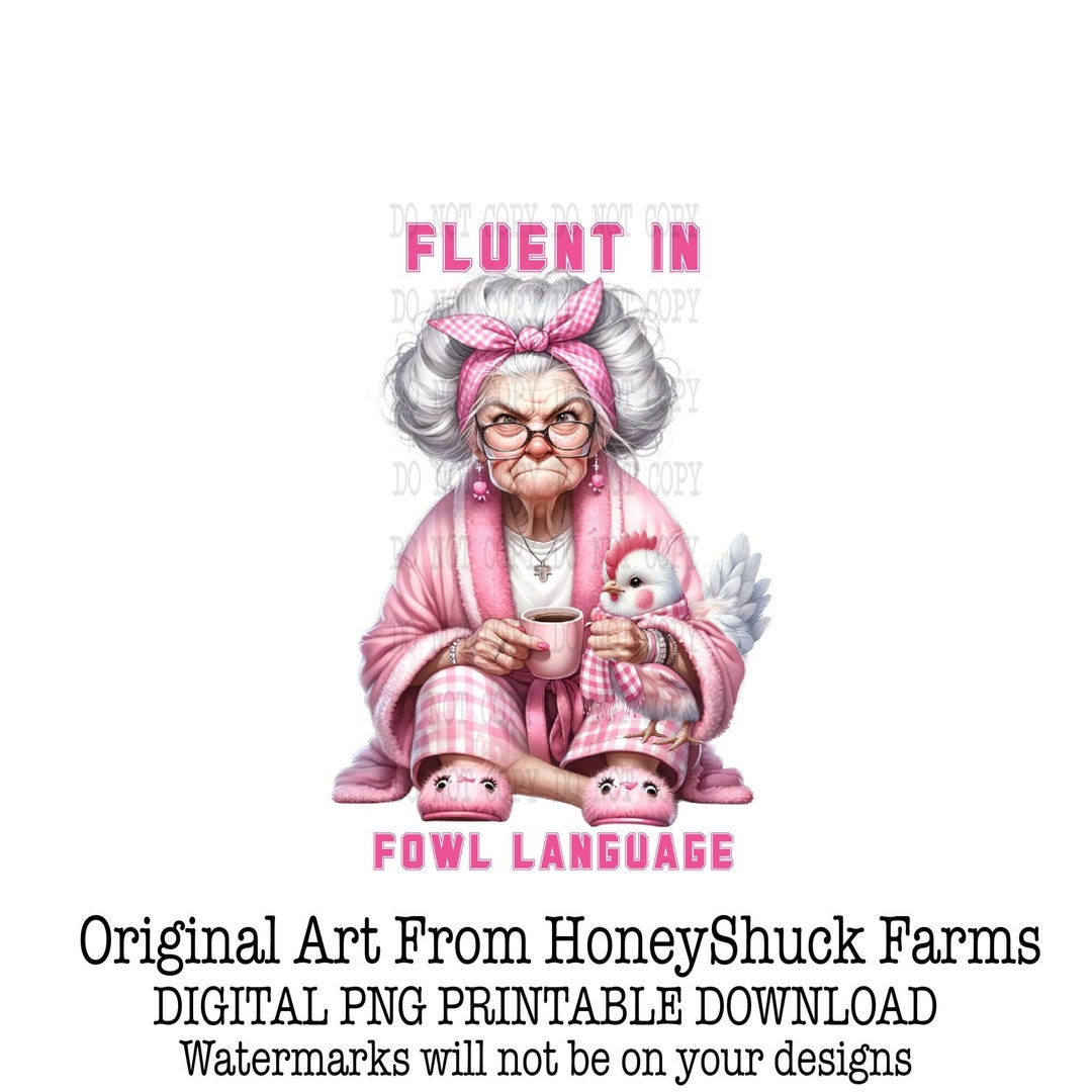 Grandma Png, Mad Grandma Clipart,funny Grandma Clipart, Digital ...