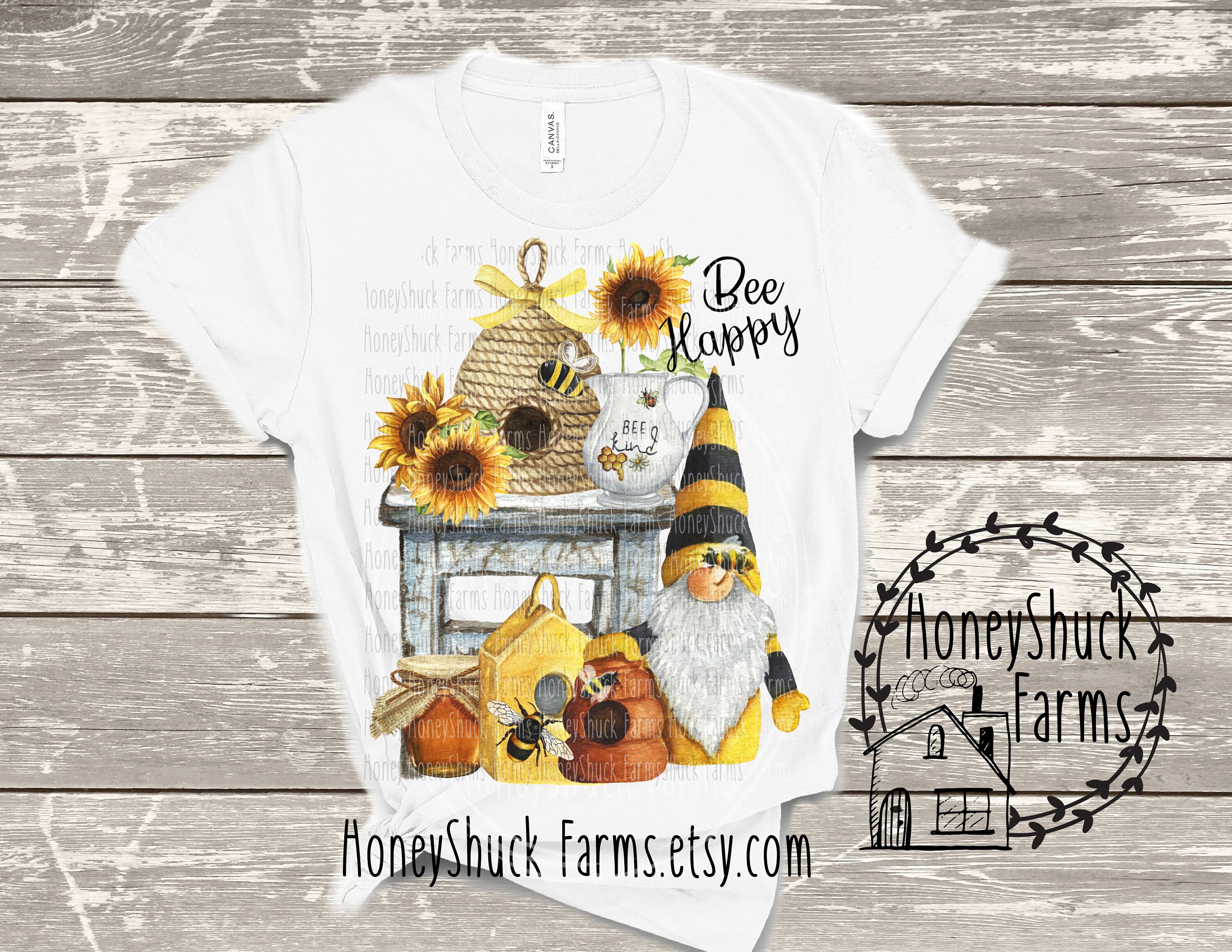 Bee Happy Digital Download Honey Bee Sublimation Design | Etsy