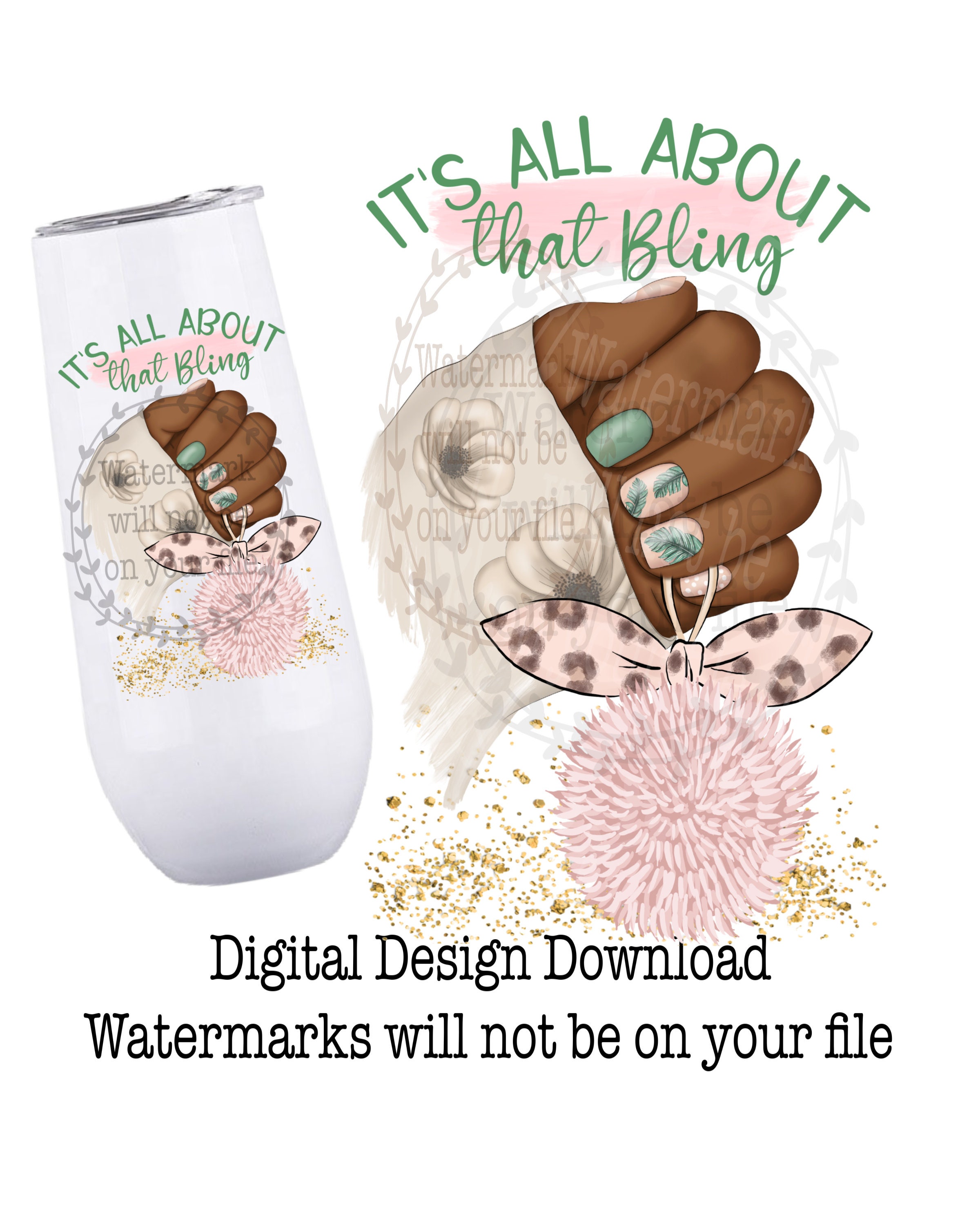 It's All About That Bling Digital Download Planner Girl - Etsy