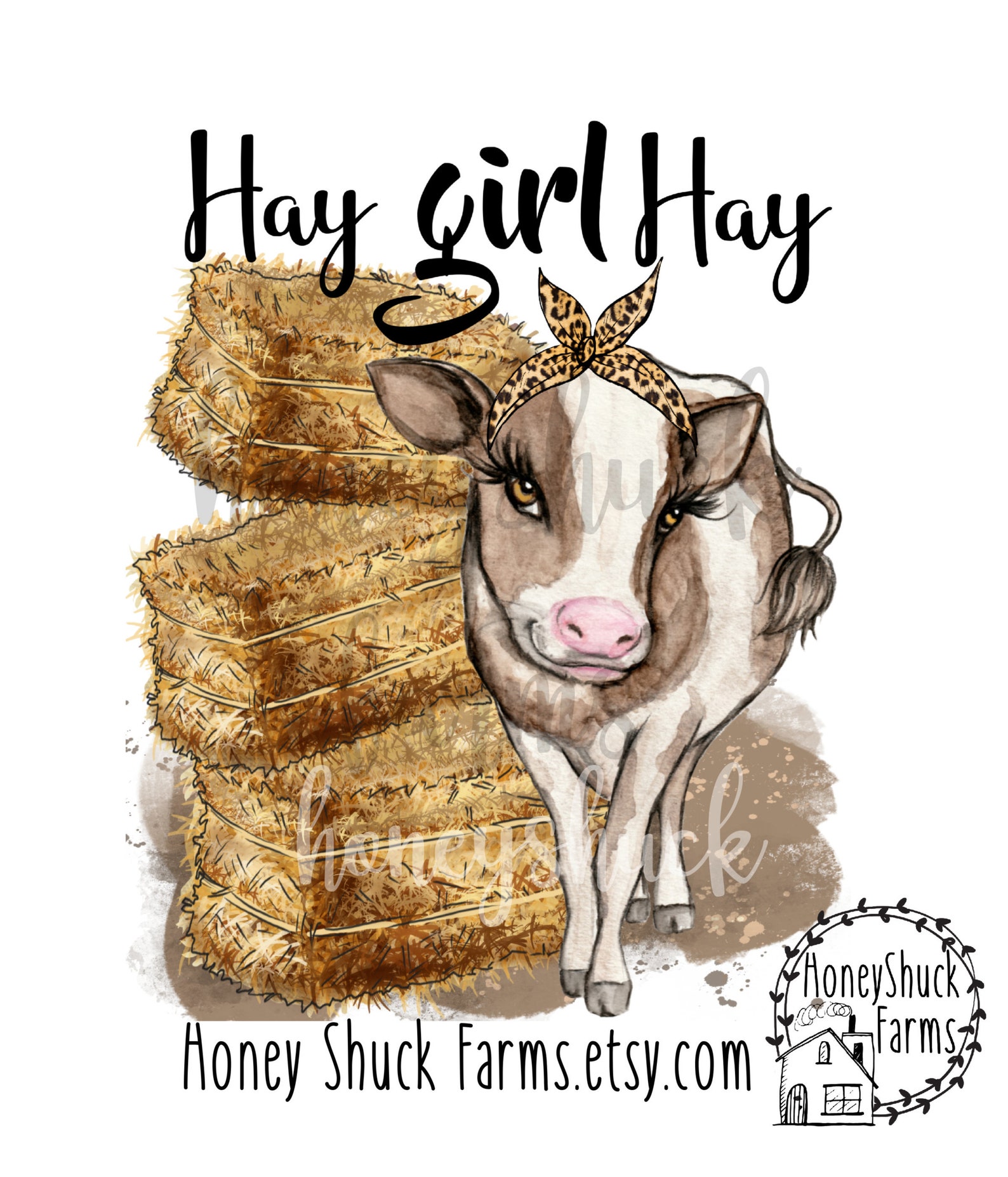 Hay Girl Hay Sublimation Design Download Cow Sublimation - Etsy