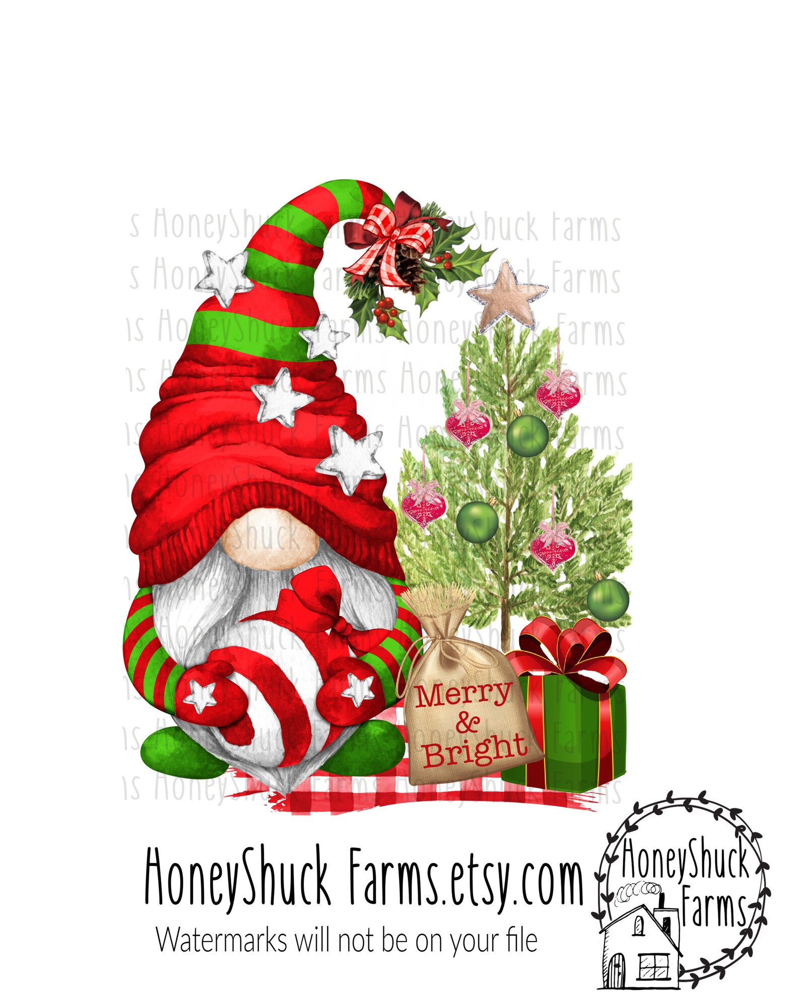 Gnomes Christmas Gnomes Digital Download Christmas Clipart - Etsy