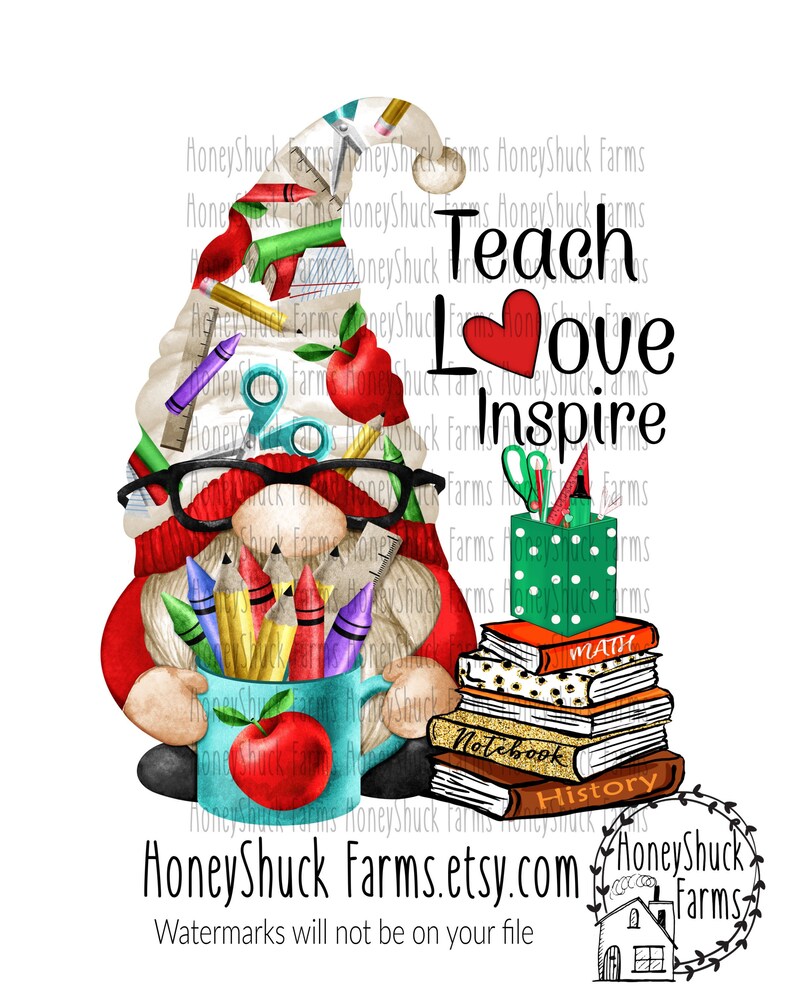 Teacher Gnome PNG Gnome Png Digital Download Back to - Etsy