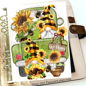 Sunflower Gnome Truck PNG, Gnomes PNG, Digital Download, Sunflower Png ...