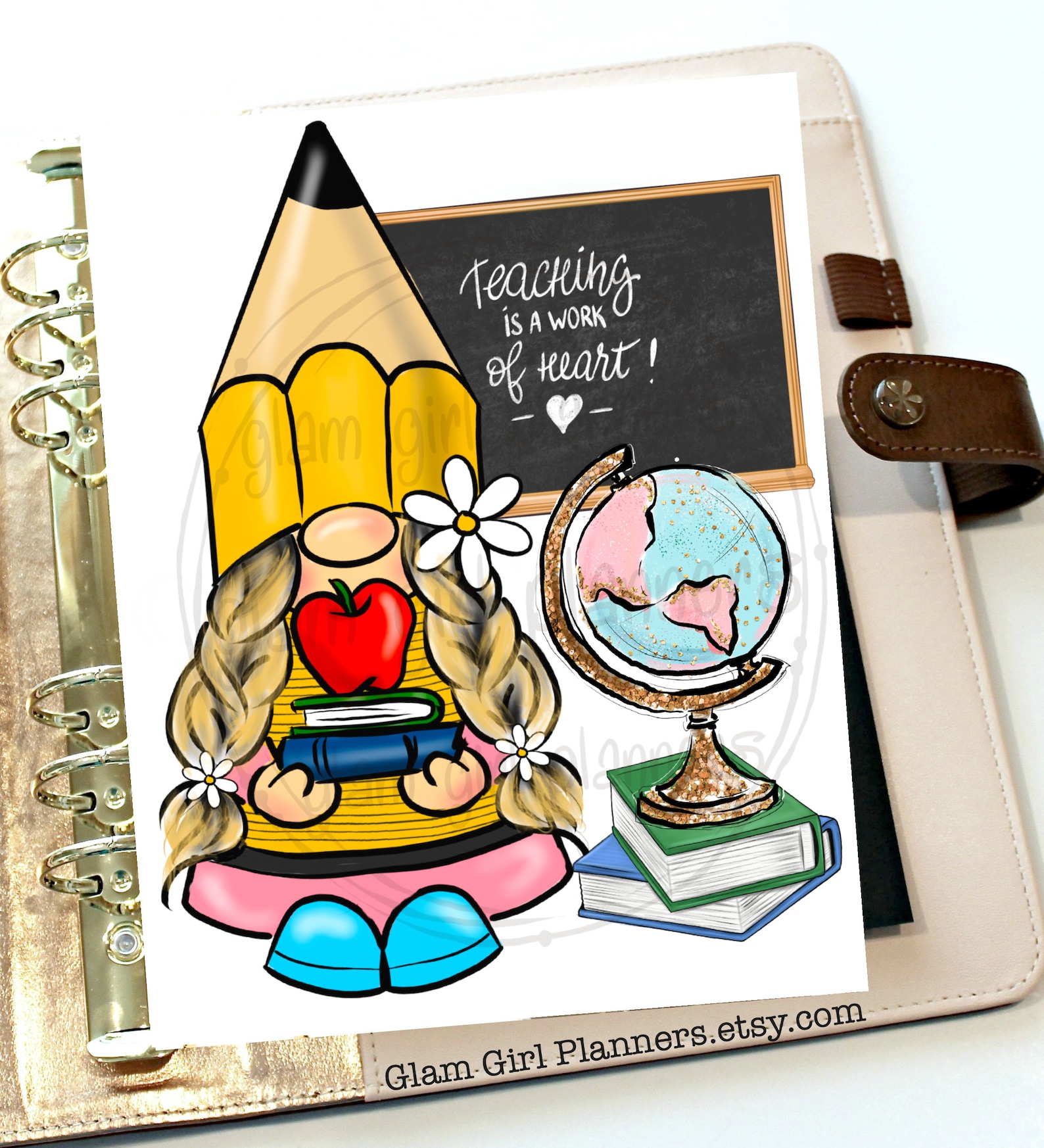 Gnomes Teacher Gnome Digital Download Gnome Clipart Cute - Etsy