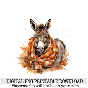 Donkey Clipart Png, Digital Download, Fall Clipart, Paper Crafter ...