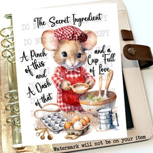 Baking Png, Digital Download, the Secret Ingredient, Baking Clipart ...