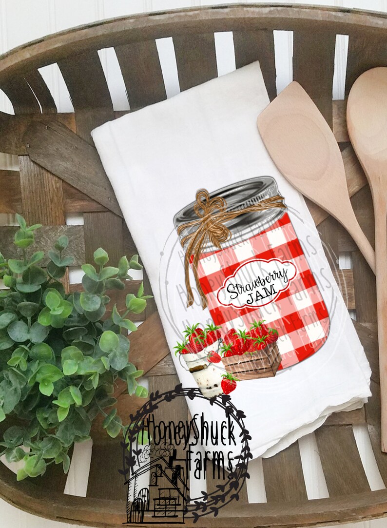 Jam Jar Printable Tag Design Strawberry Jam png Digital | Etsy
