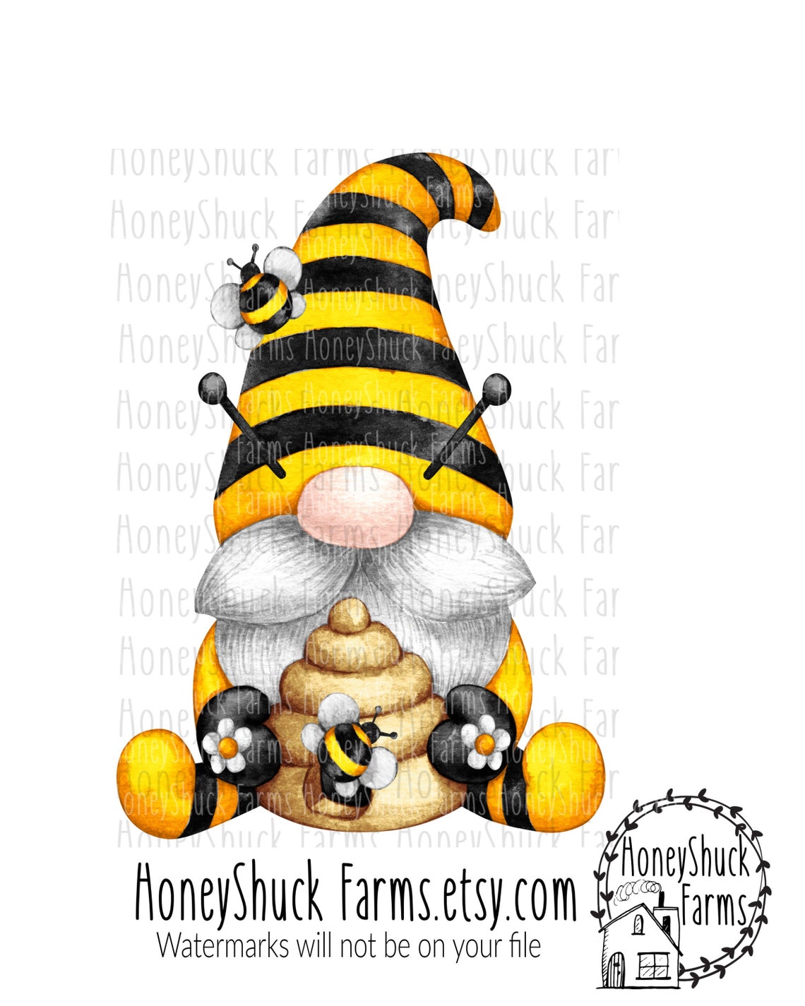 Bee Gnome Png Digital Download Bee Gnome Clipart Gnome - Etsy