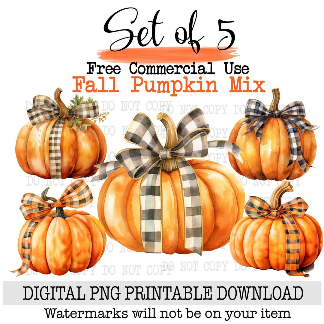 Pumpkin Clipart Png, Digital Download, Fall Bundle Png, Clipart ...