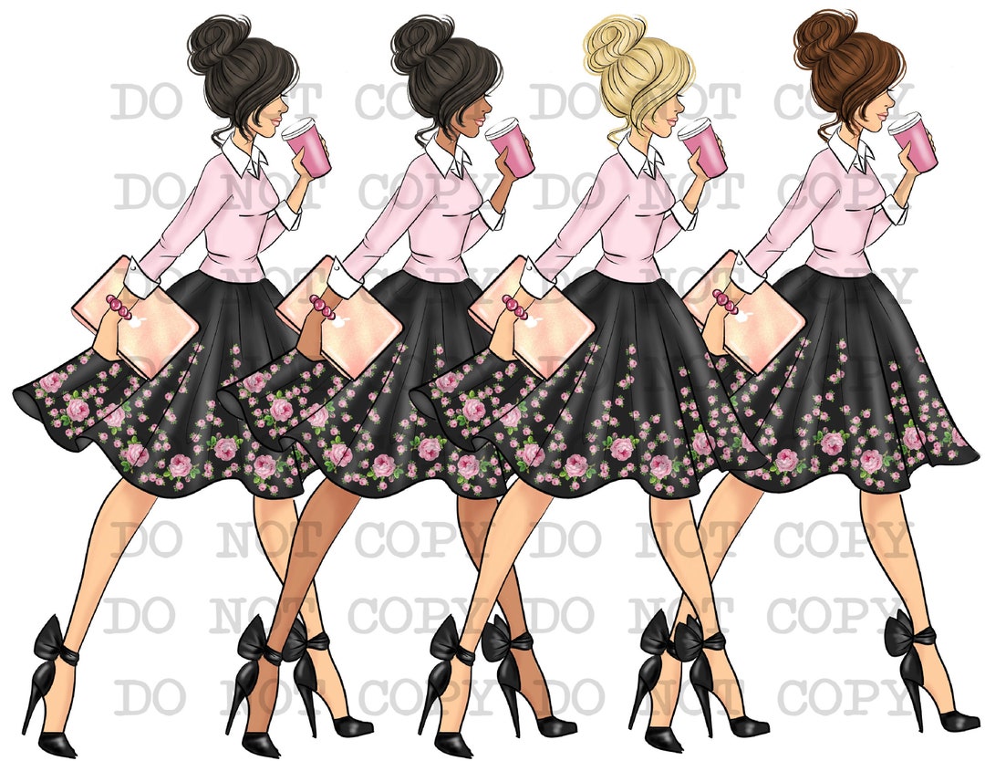 Planner Girl Clipart, Digital Download, Sublimation Designs, Printable ...