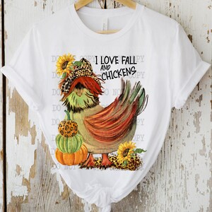 Fall Chicken Png, Chicken Png, Digital Download, Chicken Sunflower Png ...