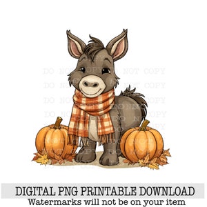 Donkey Clipart Png, Digital Download, Fall Clipart, Paper Crafter ...