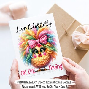 Funny Chicken PNG, Messy Hair, Cute Chicken, Sublimation Design, Crazy ...