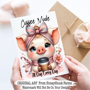 Coffee Png, Coffee Mode, Pig Clipart,digital Download, Coffee Bar Sign ...
