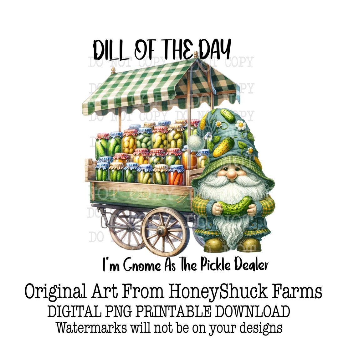 Cute Pickles Clipart, Pickler Dealer, Farmers Market Png, Pickle Gnome ...