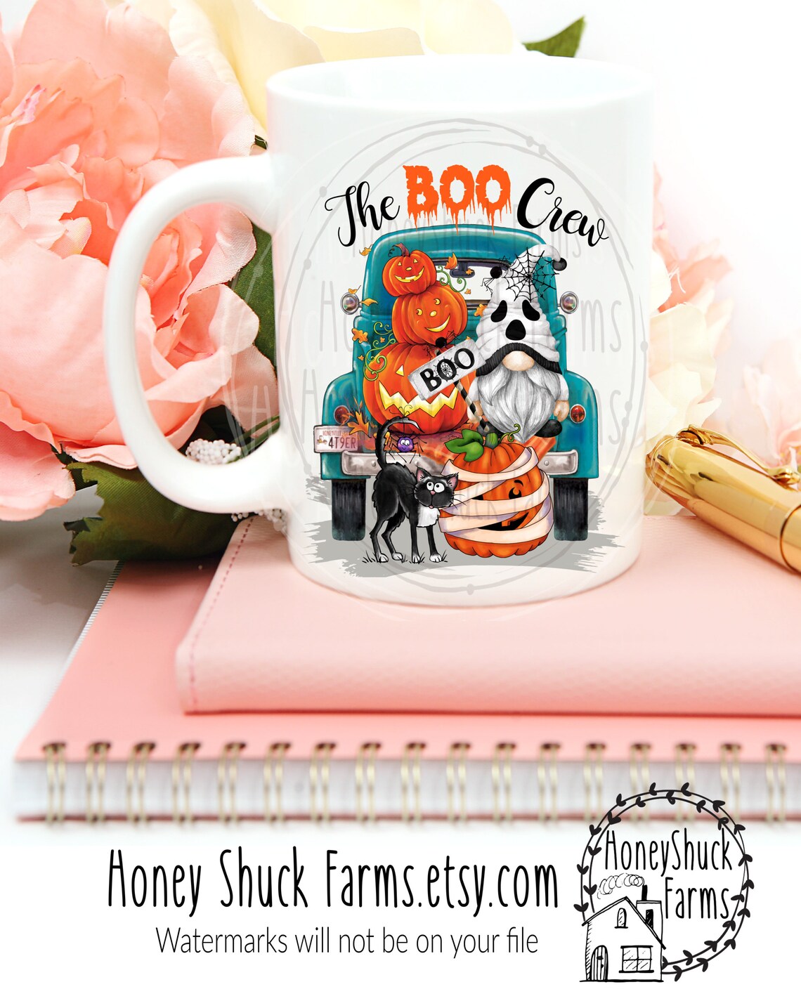 Boo Crew Digital Design Download Halloween Printable Boo | Etsy