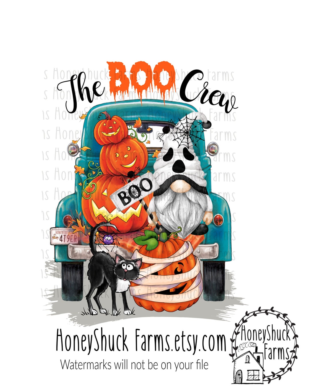 Boo Crew Digital Design Download, Halloween Printable, Boo Crew PNG ...