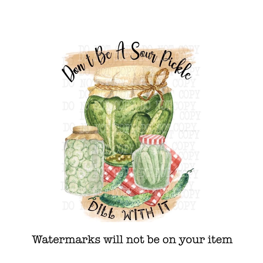 Pickles Png, Digital Download, Sour Pickle, Sublimation Designs ...